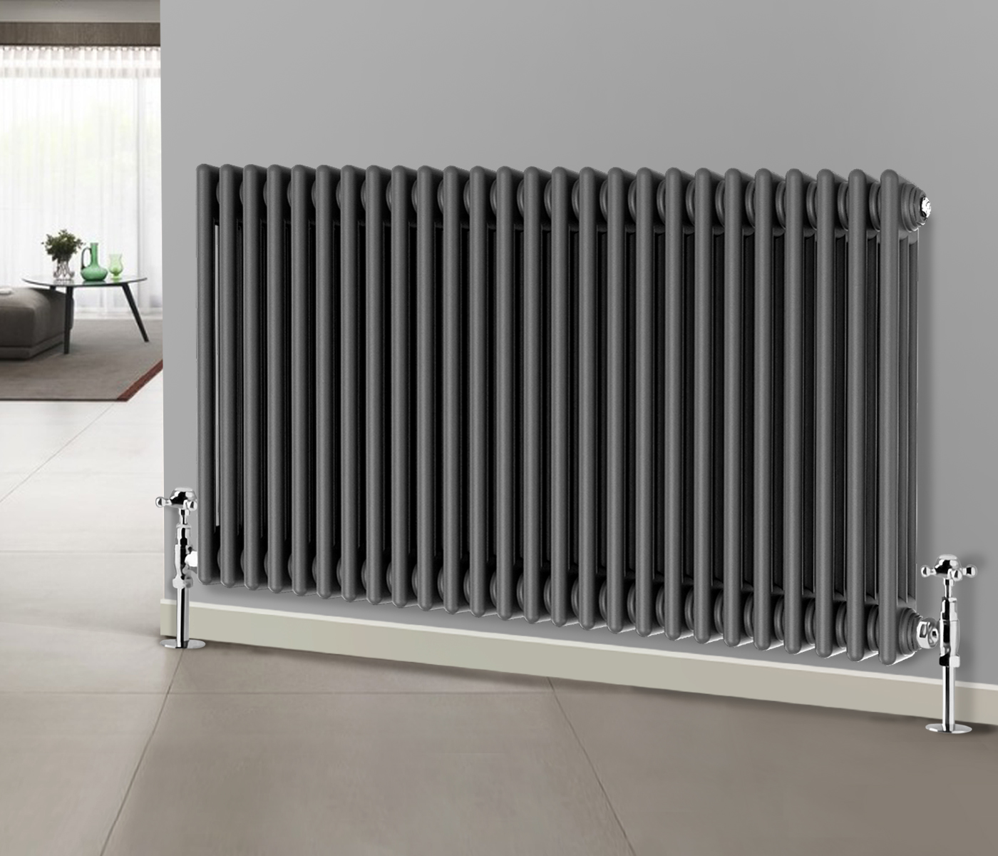 Traditional Column Radiator Bathroom Horizontal Cast Iron Style Rads ...