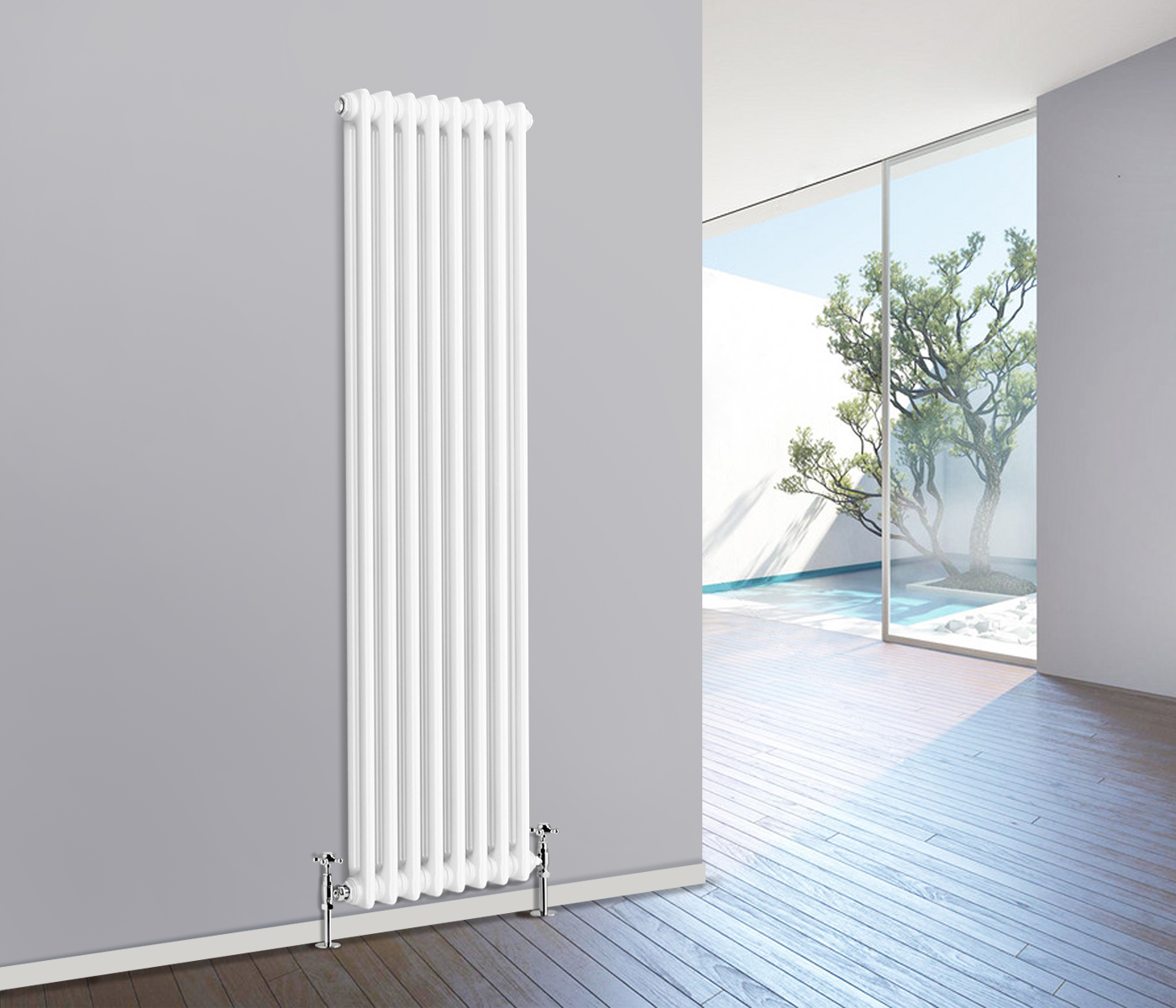 Traditional Column Cast Iron Style Horizontal Vertical Radiator Central ...