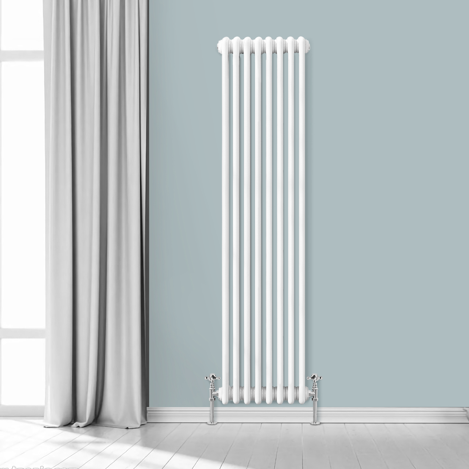 Traditional Column Radiators Vertical Cast Iron Style Central Heating ...