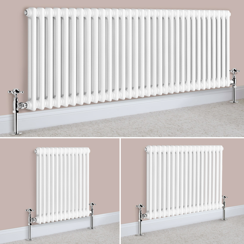 Traditional Central Heating Horizontal 2 Column Cast Iron Style ...
