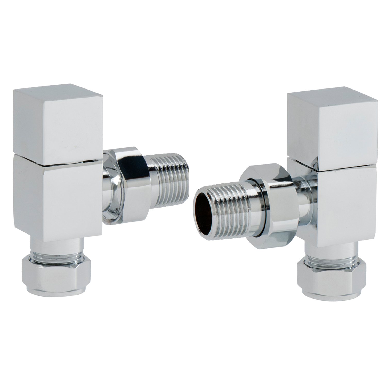 15mm x 1/2" Angled Straight Manual Radiator Valves Towel Rail Designer ...