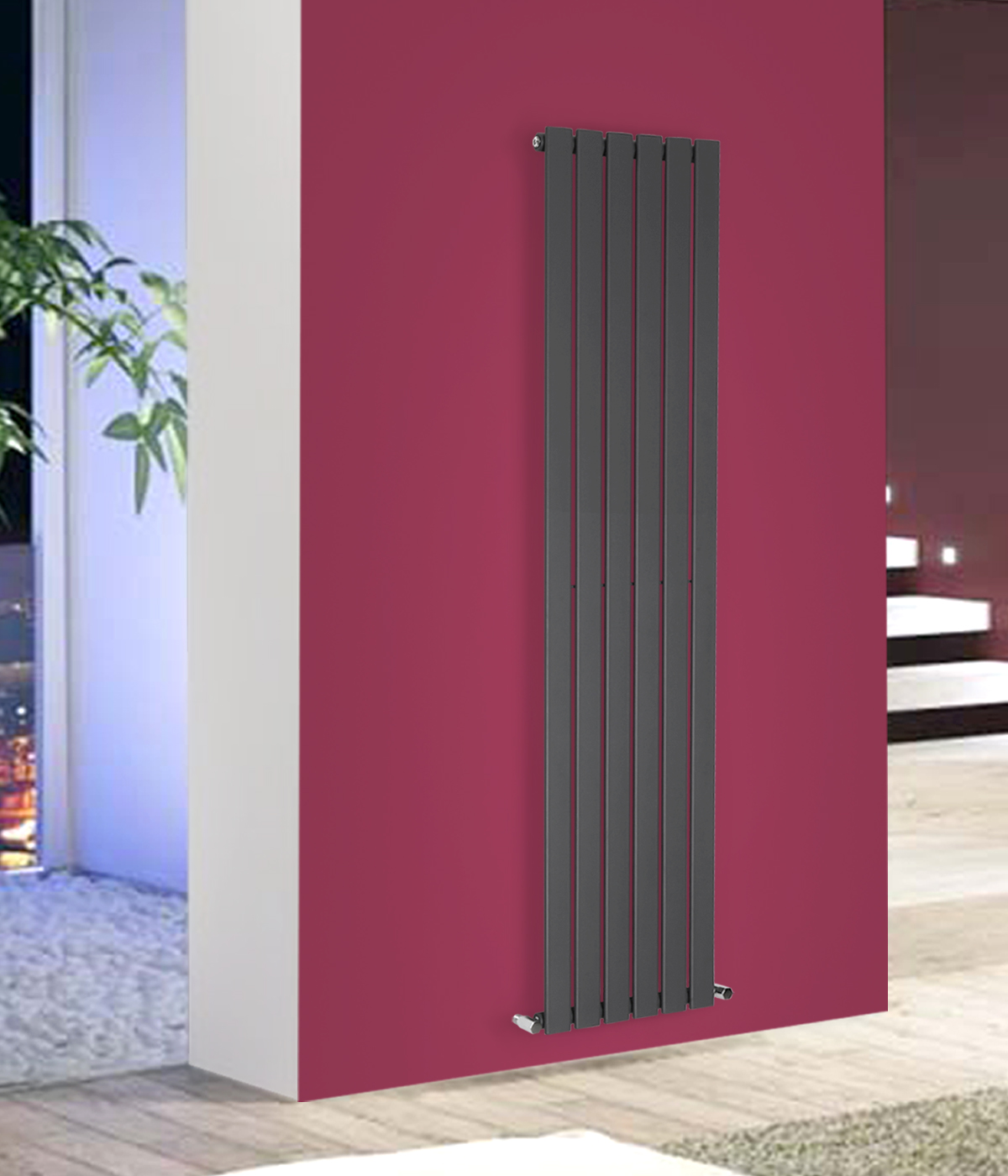 Horizontal Vertical Designer Radiator Flat Panel Oval Column Rads ...