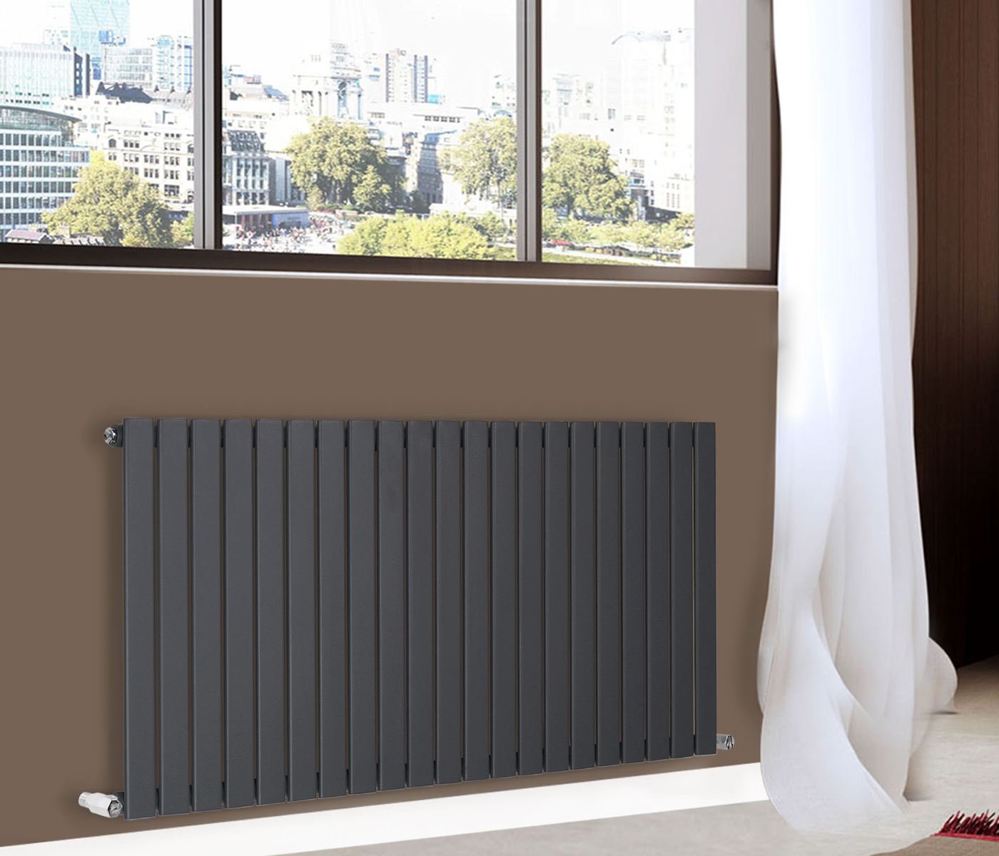 Horizontal Vertical Designer Radiator Flat Panel Oval Column Rads ...