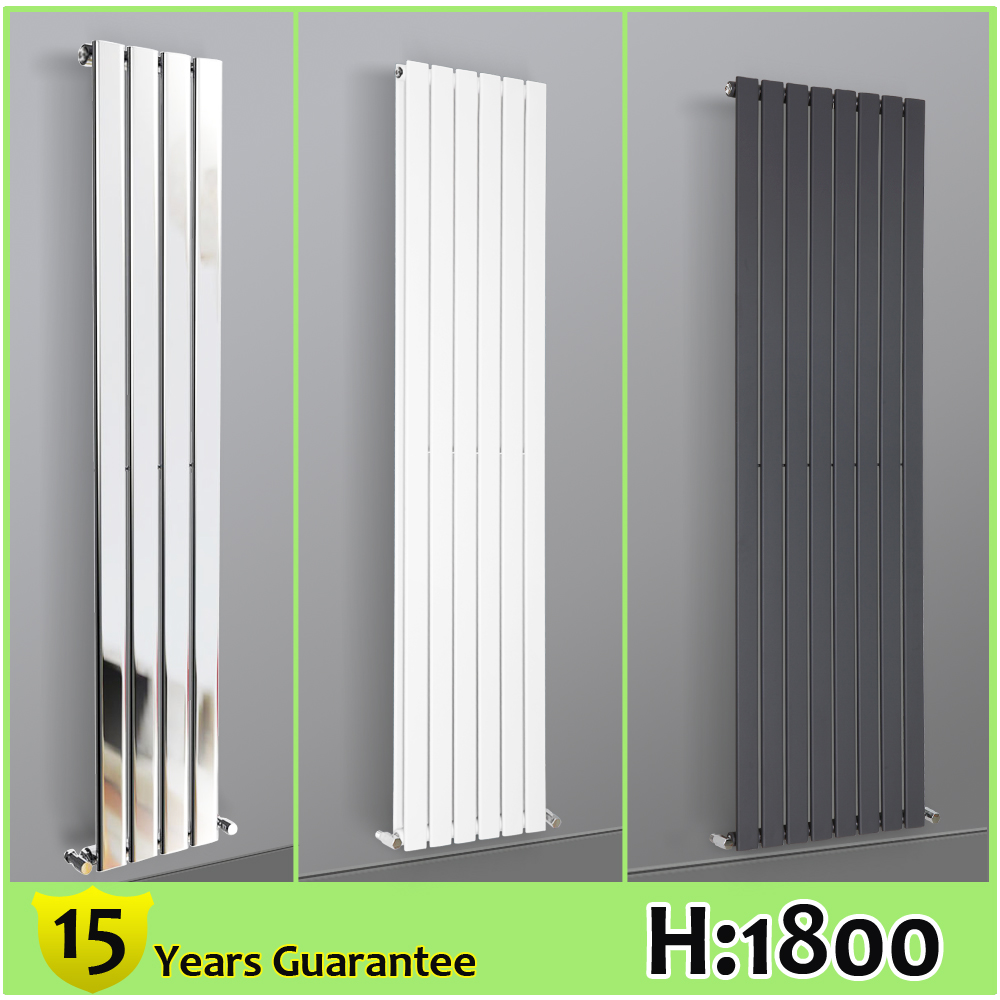 Vertical Designer Flat Panel Rads Column Tall Upright Central Heating ...