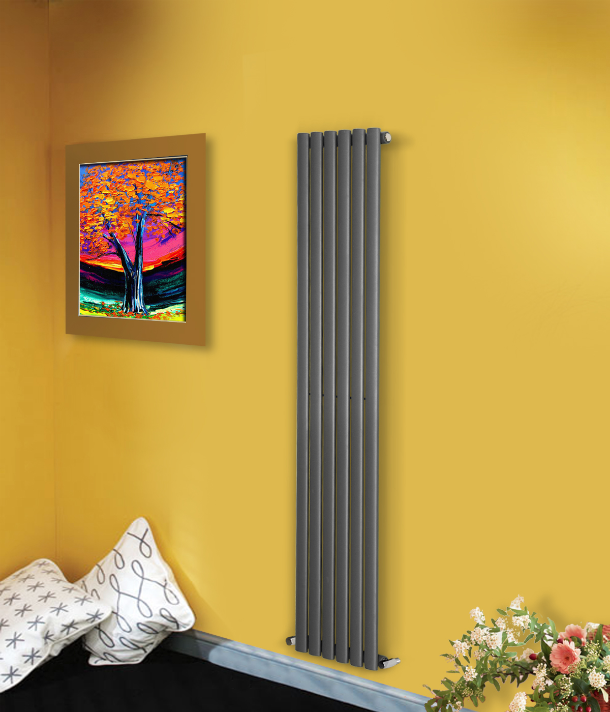 Horizontal Vertical Designer Radiator Flat Panel Oval Column Rads ...