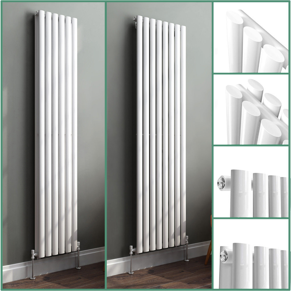 Vertical Tall Upright Designer Radiator Oval Column Central Heating ...