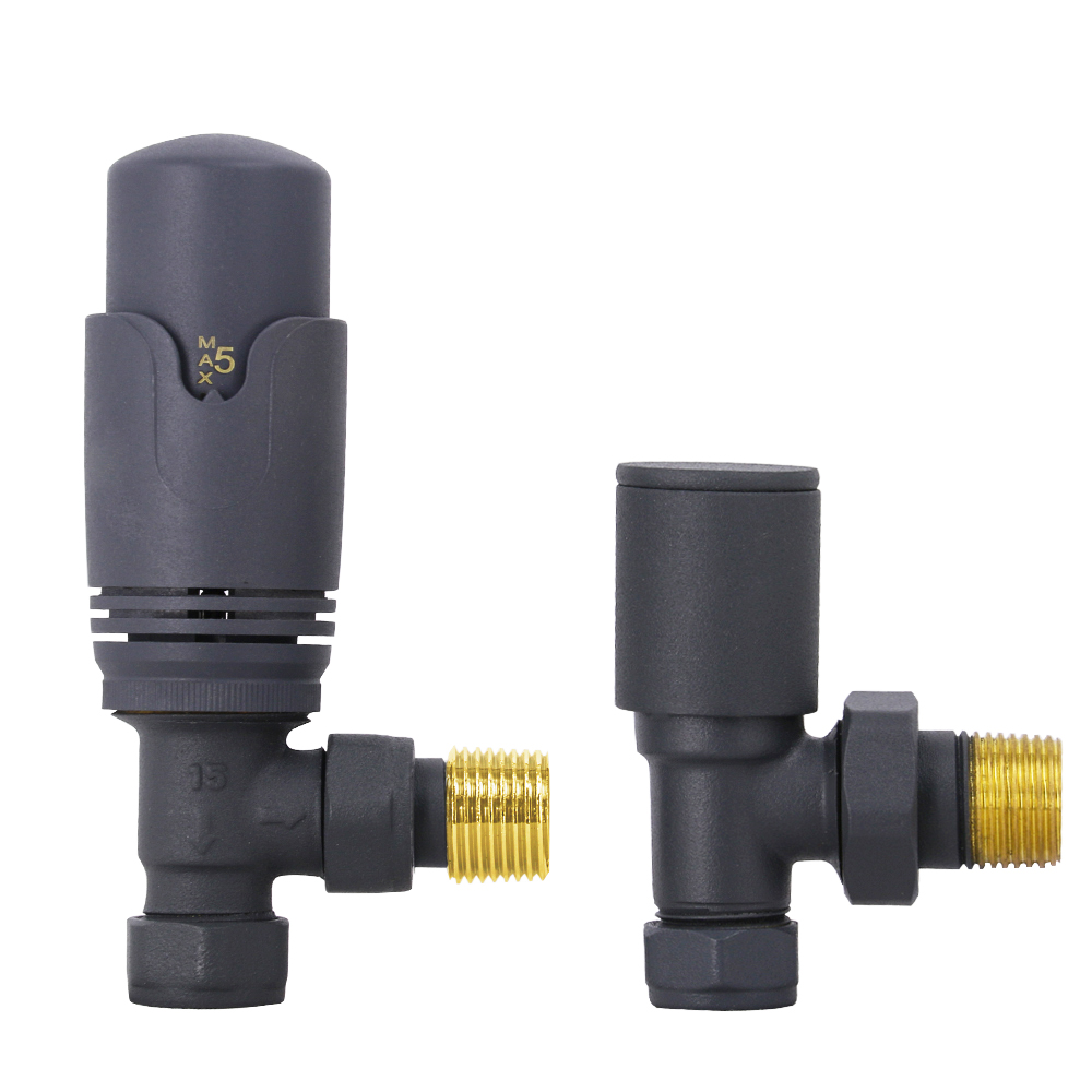 Thermostatic TRV Manual Radiator Heated Towel Rail Valve 15mm x 1/2 ...