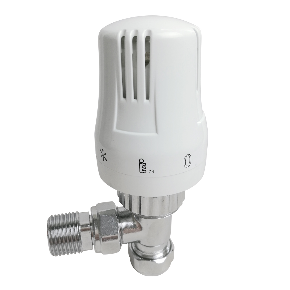 Thermostatic Radiator Valves 1/2" Angled/Straight Towel Rail Valve ...