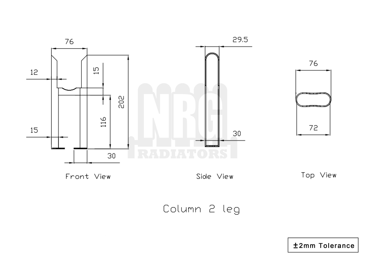 Floor Mounting legs for Traditional 2 3 4 Column Cast Iron Radiator ...
