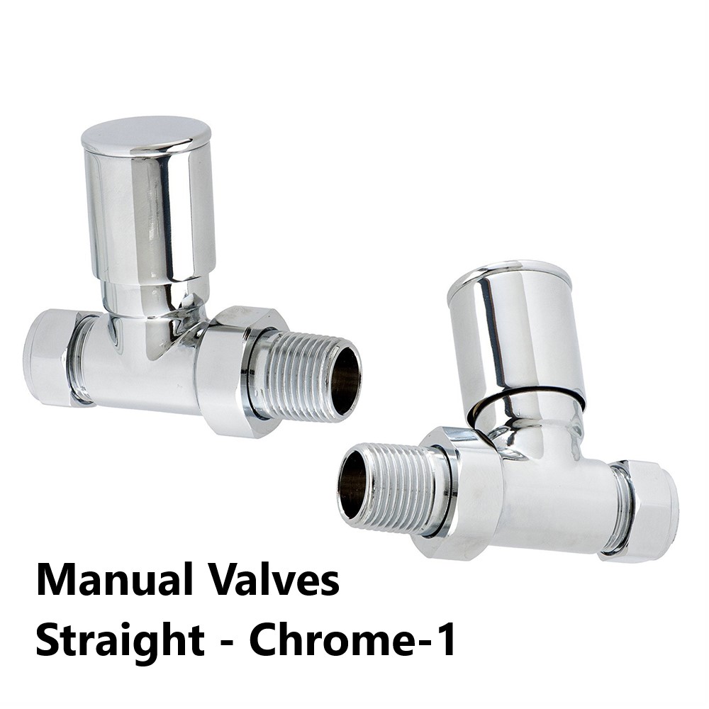 Angled Straight Corner Manual Radiator Valves Lockshield Valve Brass 1/ ...