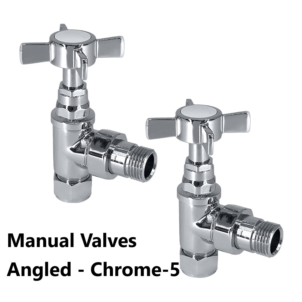 Angled Straight Corner Manual Radiator Valves Lockshield Valve Brass 1/ ...