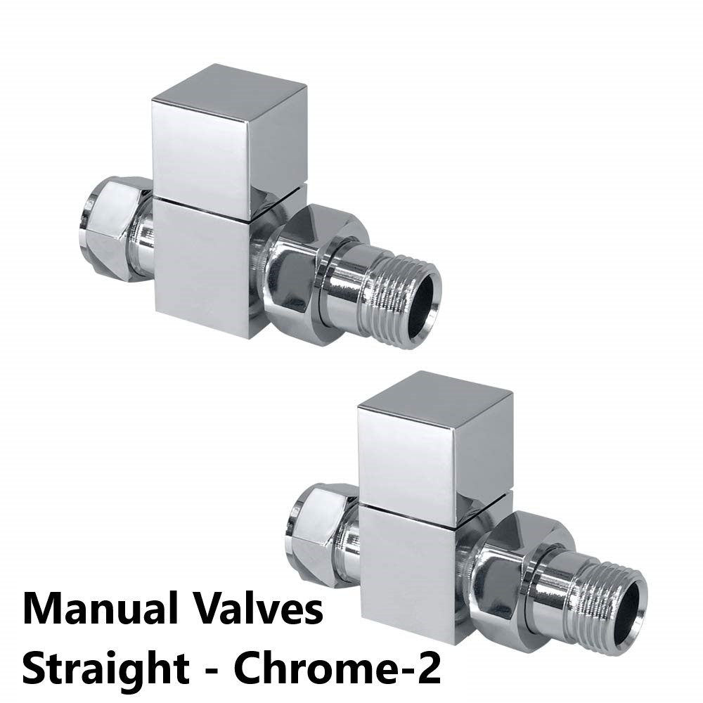 Angled Straight Corner Manual Radiator Valves Lockshield Valve Brass 1/ ...