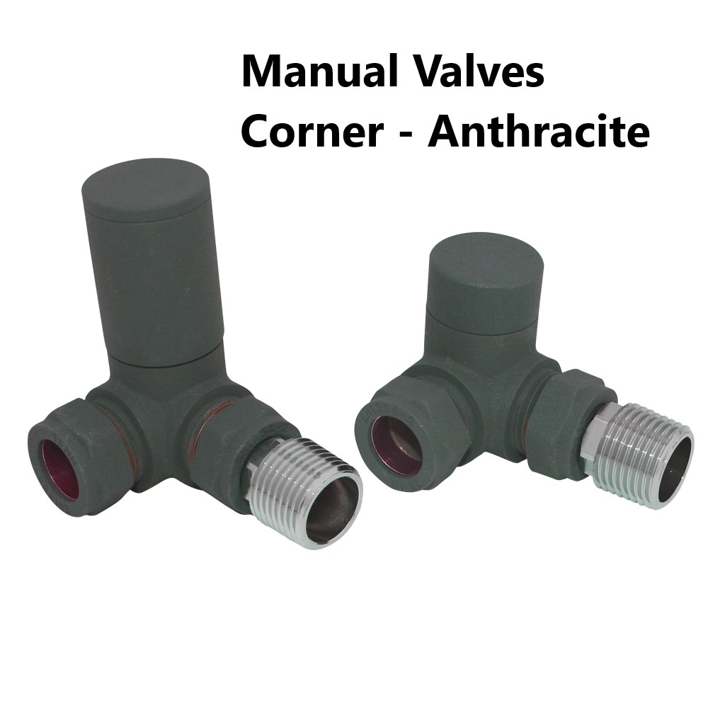 Angled Straight Corner Manual Radiator Valves Lockshield Valve Brass 1/ ...