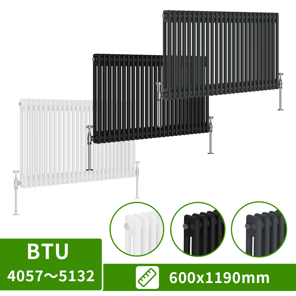 2 3 4 Column Traditional Cast Iron Style Horizontal Vertical Vintage ...