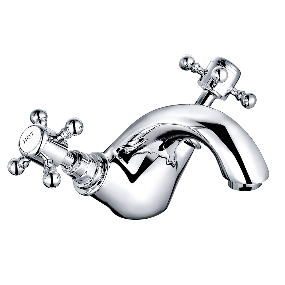 Traditional Victorian Chrome Bath Shower Mixer Tap Classic Bathroom