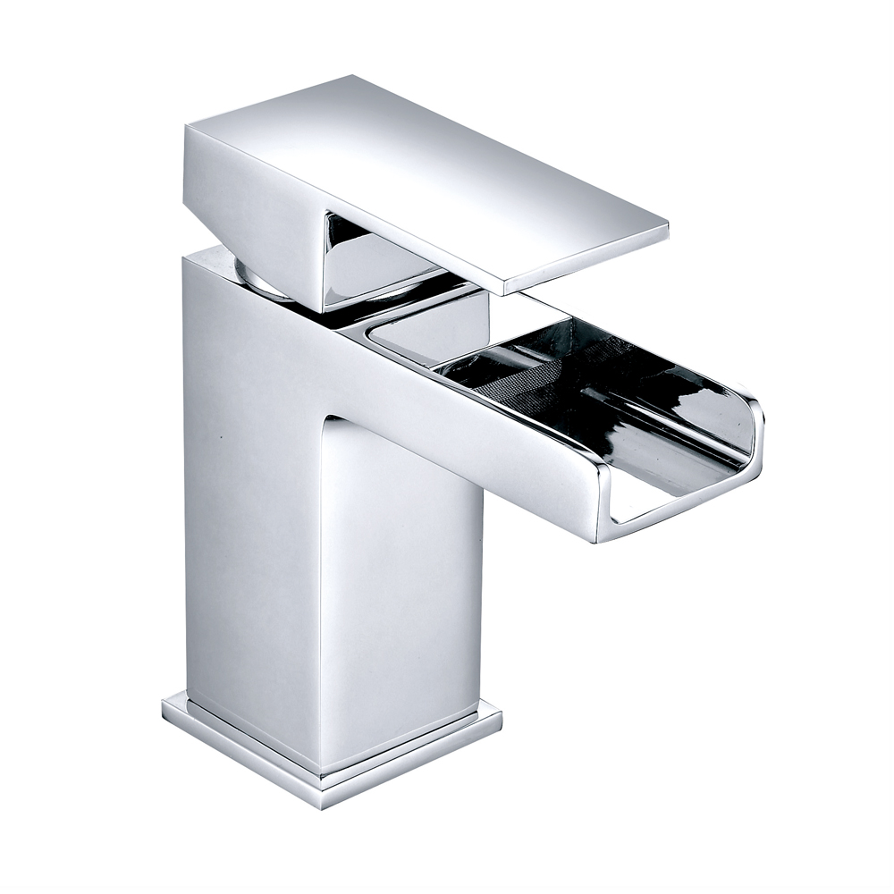 Waterfall Bathroom Taps Chrome High Rise Basin Mixer Bath Filler Shower ...