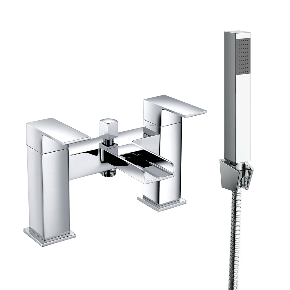 Waterfall Bathroom Taps Chrome High Rise Basin Mixer Bath Filler Shower ...