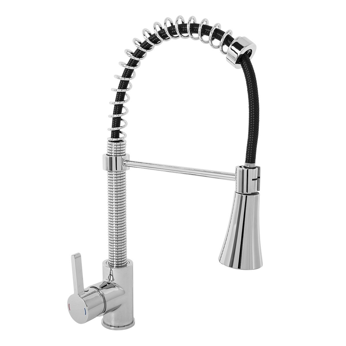 Modern Mono Kitchen Sink Mixer Tap with Pull Out Rinser Solid Brass ...