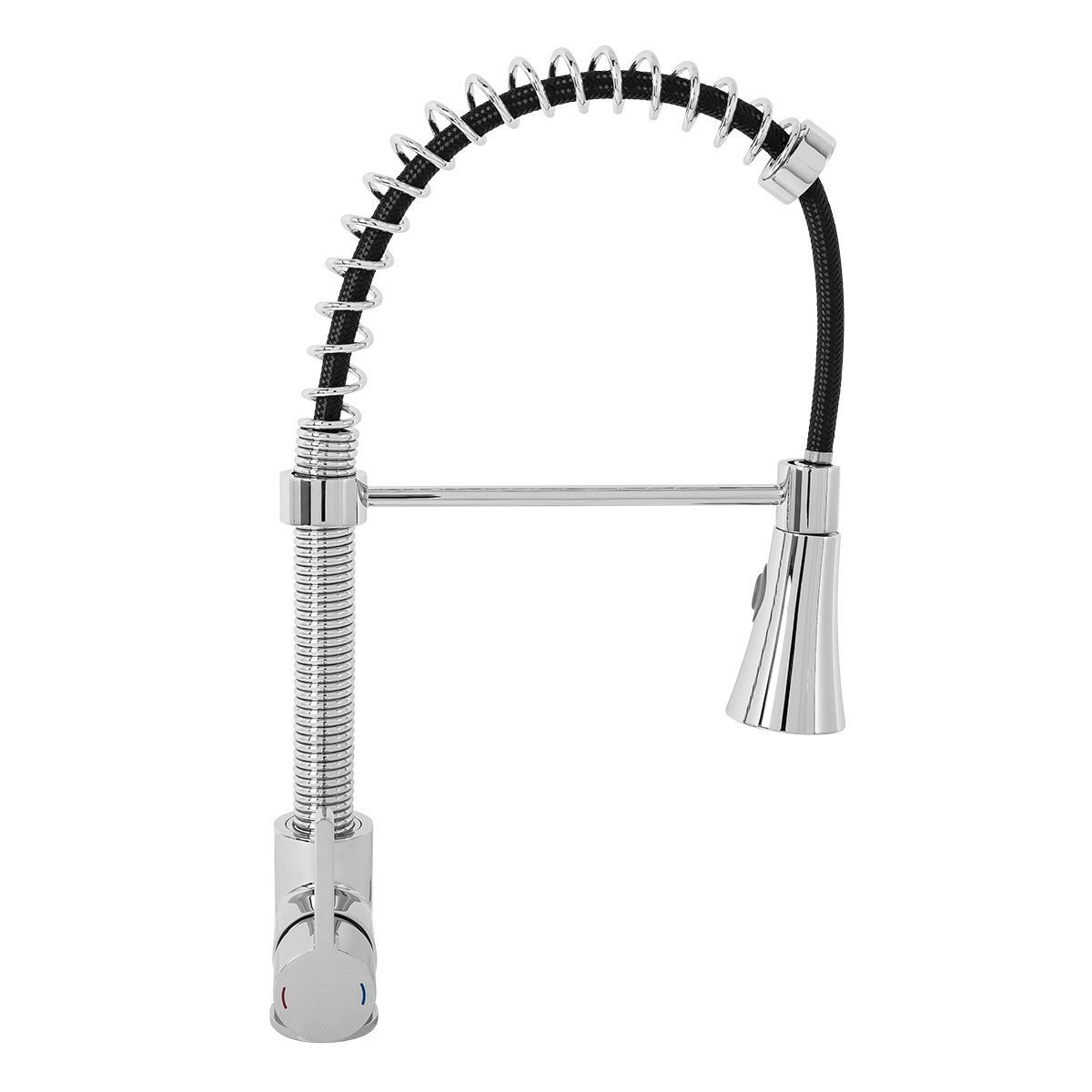 Modern Mono Kitchen Sink Mixer Tap with Pull Out Rinser Solid Brass ...