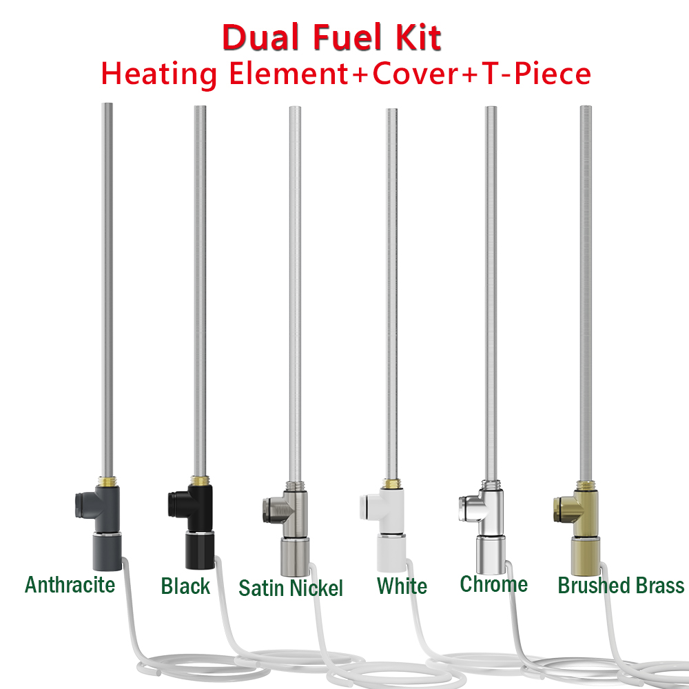Electric Heating Element Dual Fuel Kit for Towel Rail Radiator Cover T ...