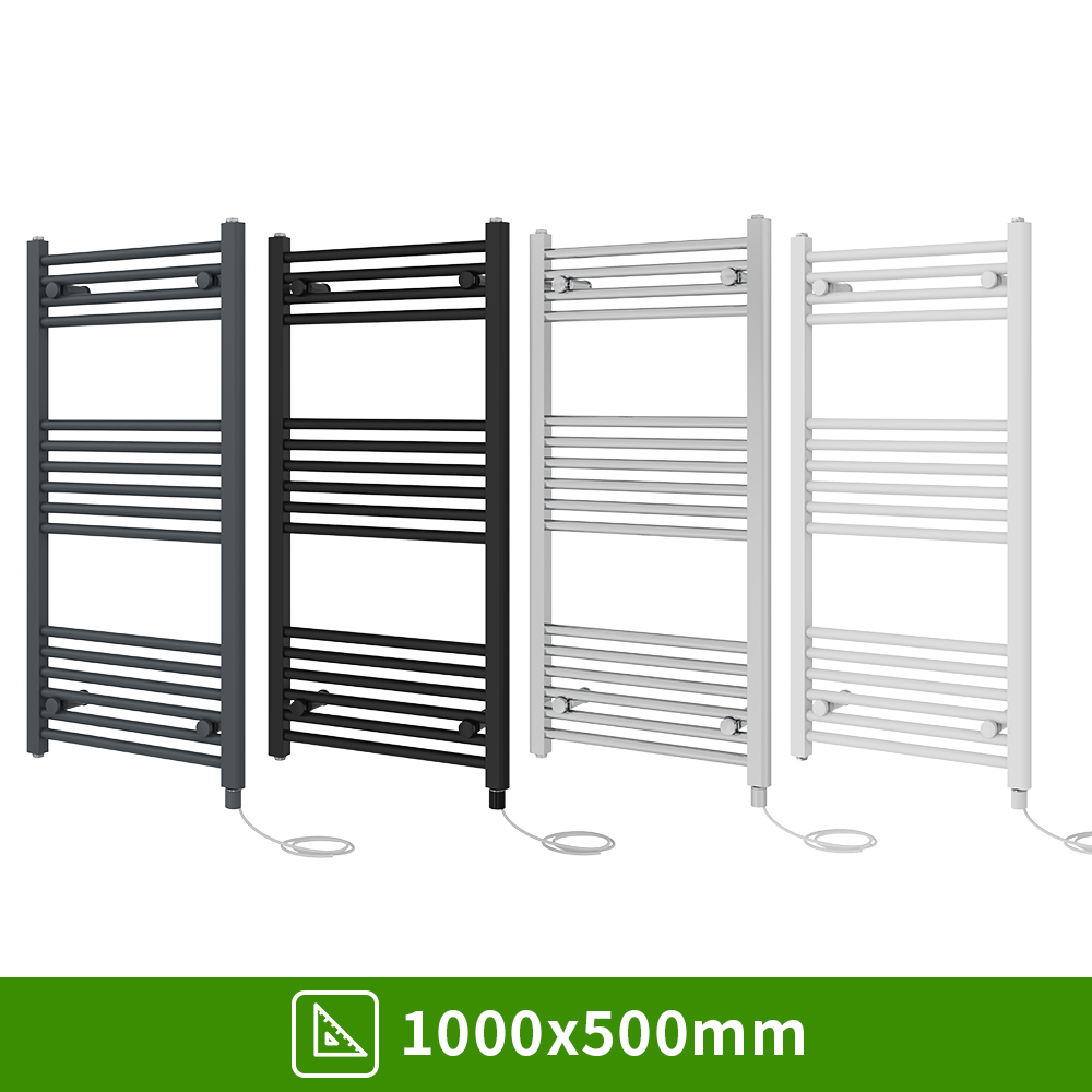 Prefilled Electric Straight Heated Towel Rail Bathroom Radiator Ladder ...