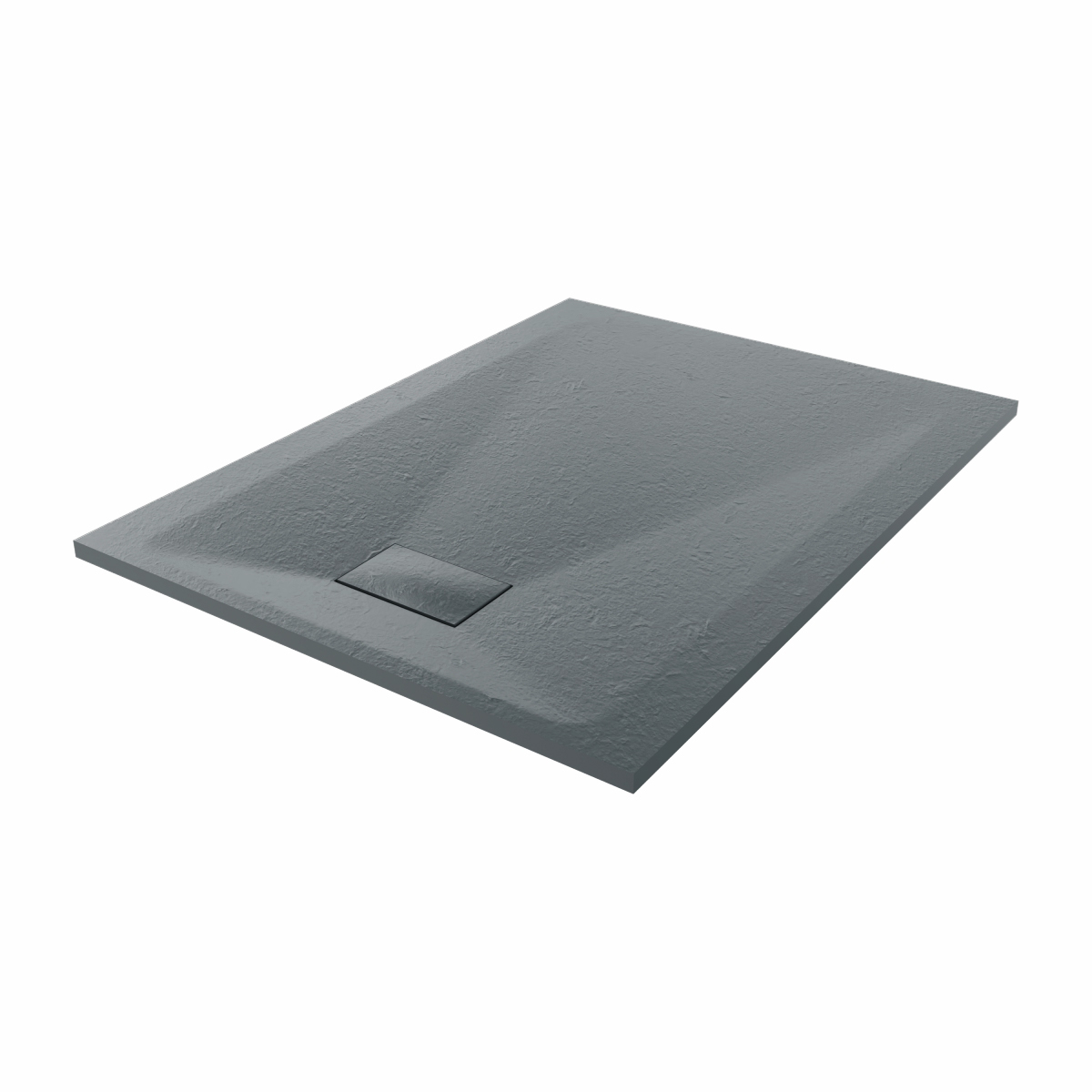Quadrant/Square/Rectangle Shower Tray SMC Slate Effect Anthracite ...