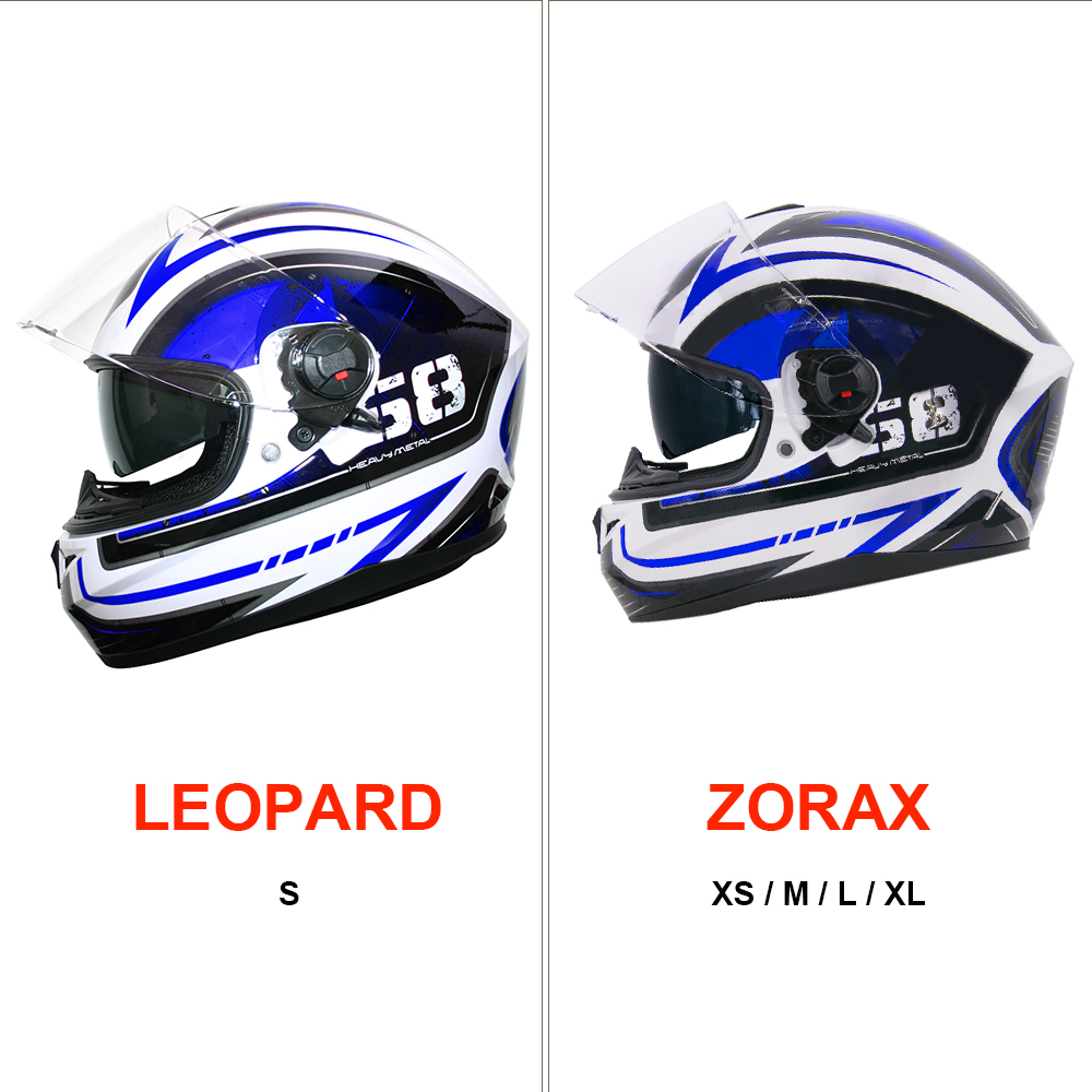 LEOPARD Motorcycle Full Face DVS Motorbike Helmet Bike Scooter Inner ...