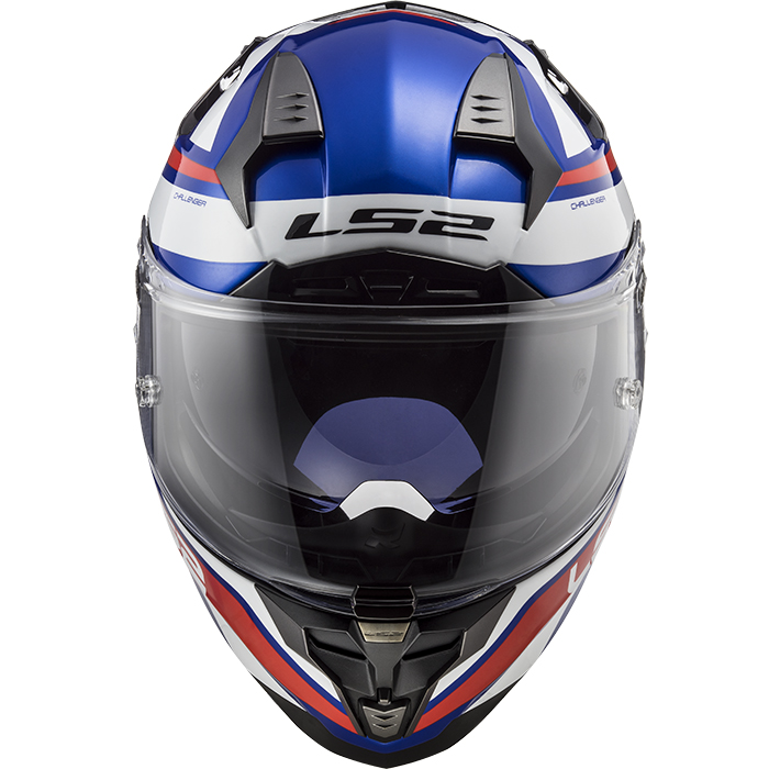 LS2 FF327 Challenger Fibreglass DVS Full Face Motorbike Helmet Flex ...