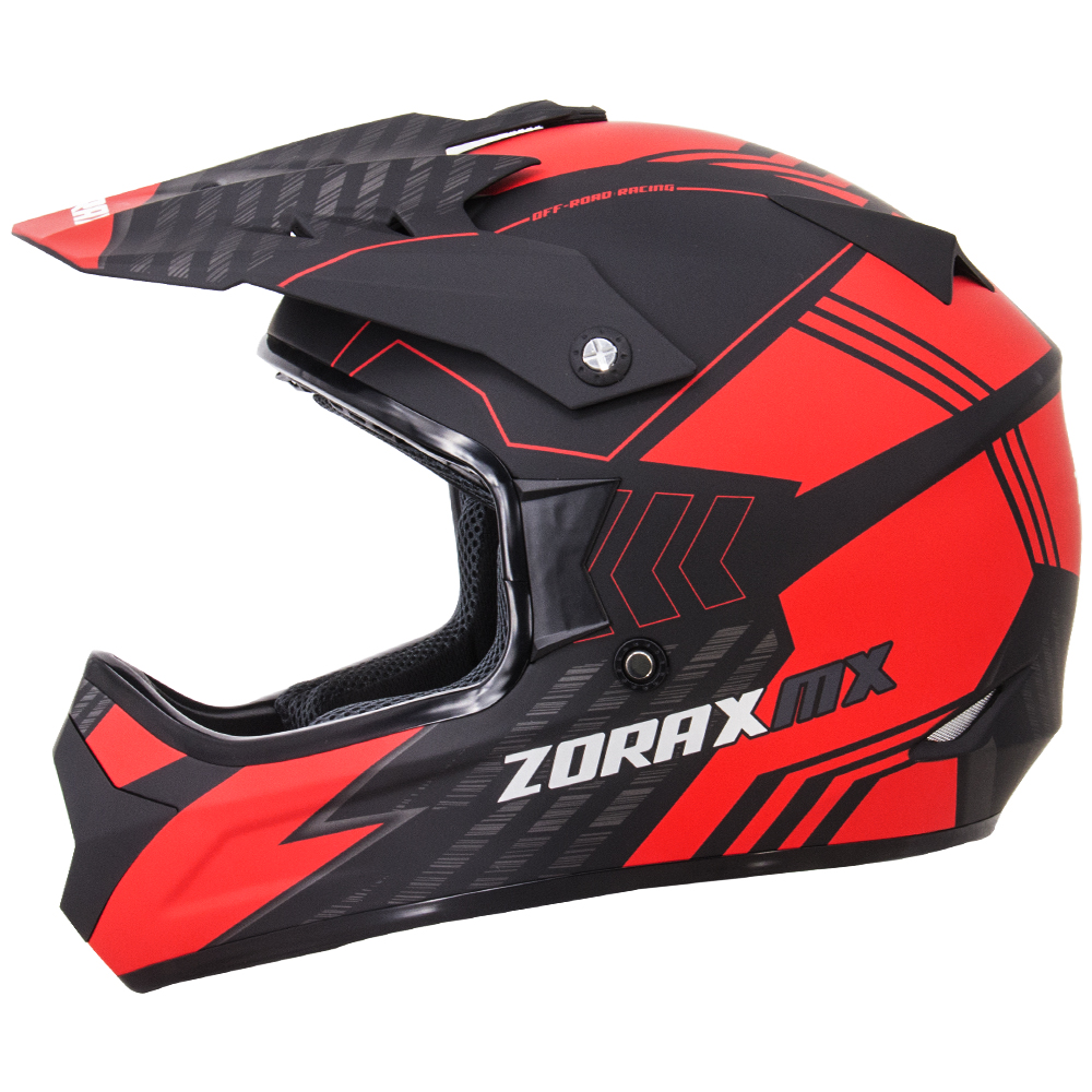 ZORAX Attack Adult Motocross Helmet Motorbike MX ENDURO BMX QUAD BIKE ...