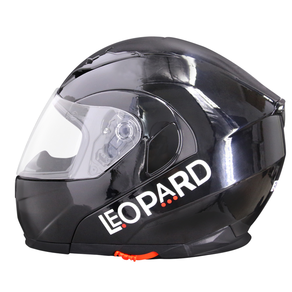 LEOPARD LEO-838 Modular Flip Up DVS Motorbike Motorcycle Helmet Gloss ...