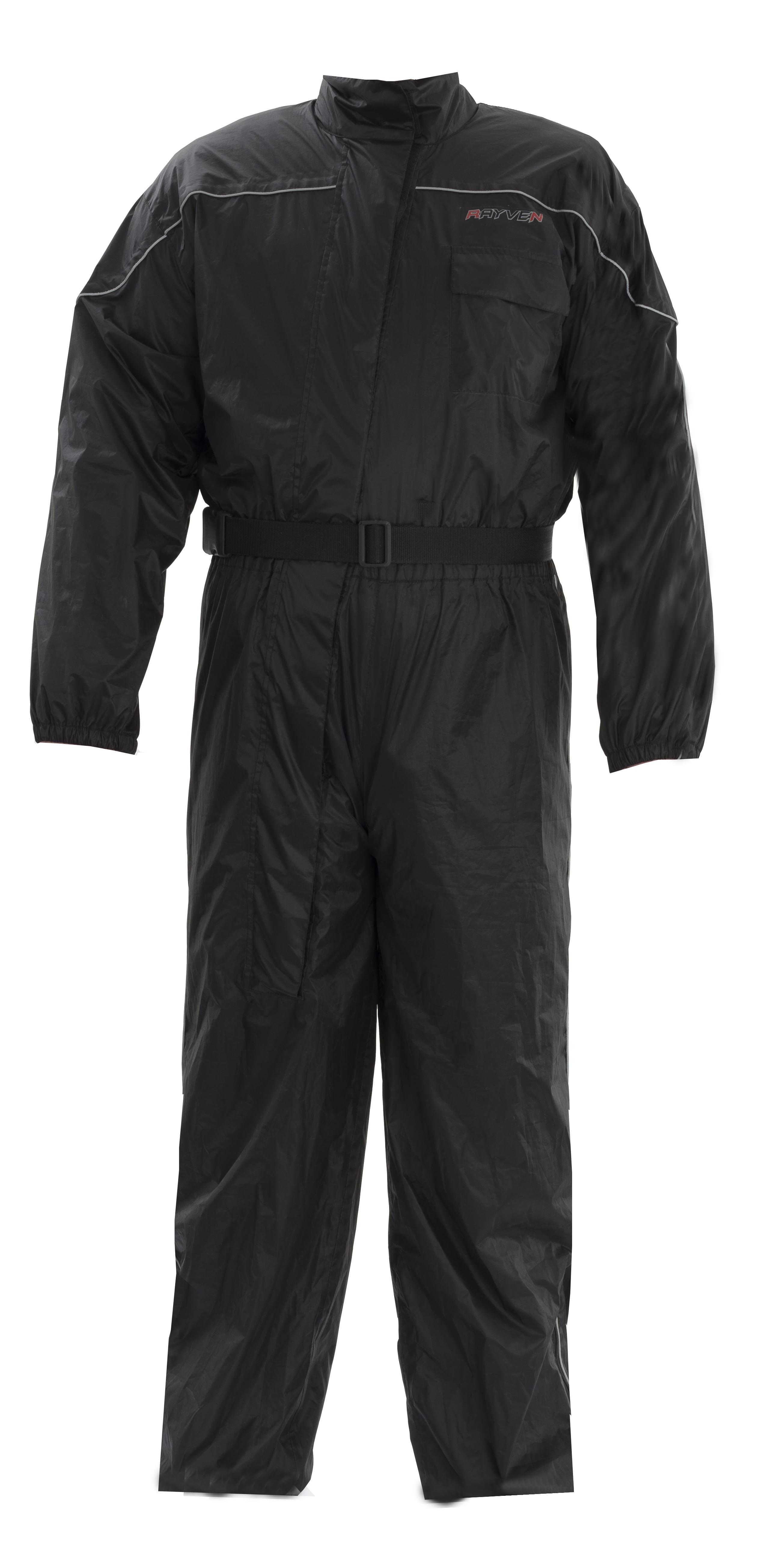 Rayven Vortex III 1 PC Over Suit Motorbike Motorcycle Black 100% ...