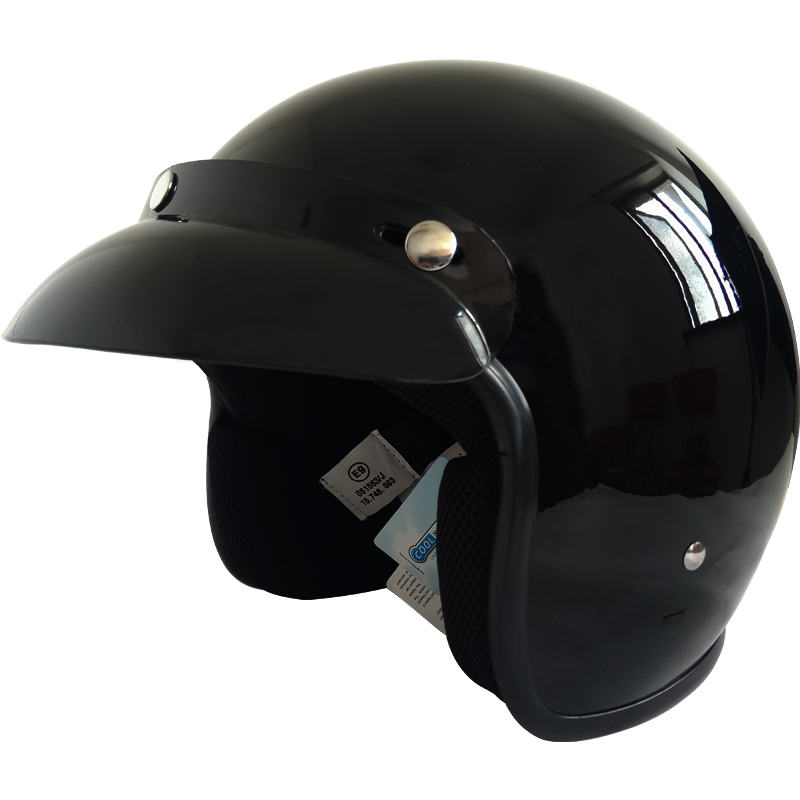 Fibreglass Open Face Helmet Motorbike Motorcycle Scooter Retro MOD ...