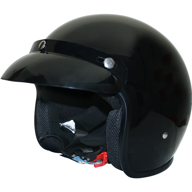 Fibreglass Open Face Helmet Motorbike Motorcycle Scooter Retro MOD ...