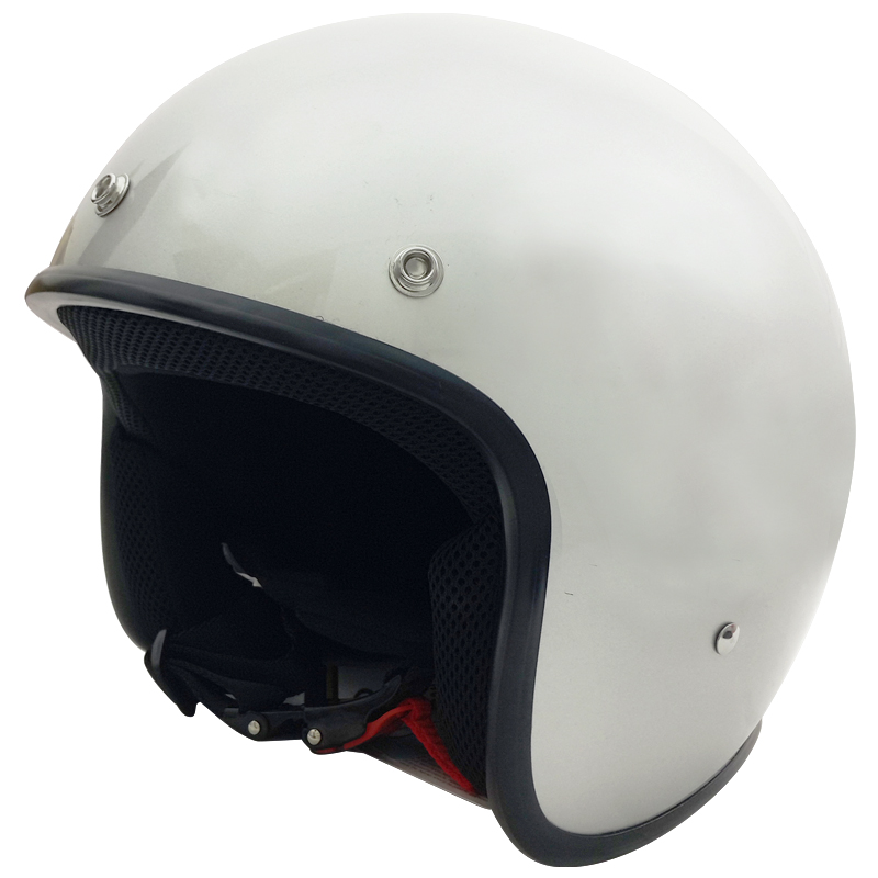Fibreglass Open Face Helmet Motorbike Motorcycle Scooter Retro MOD ...
