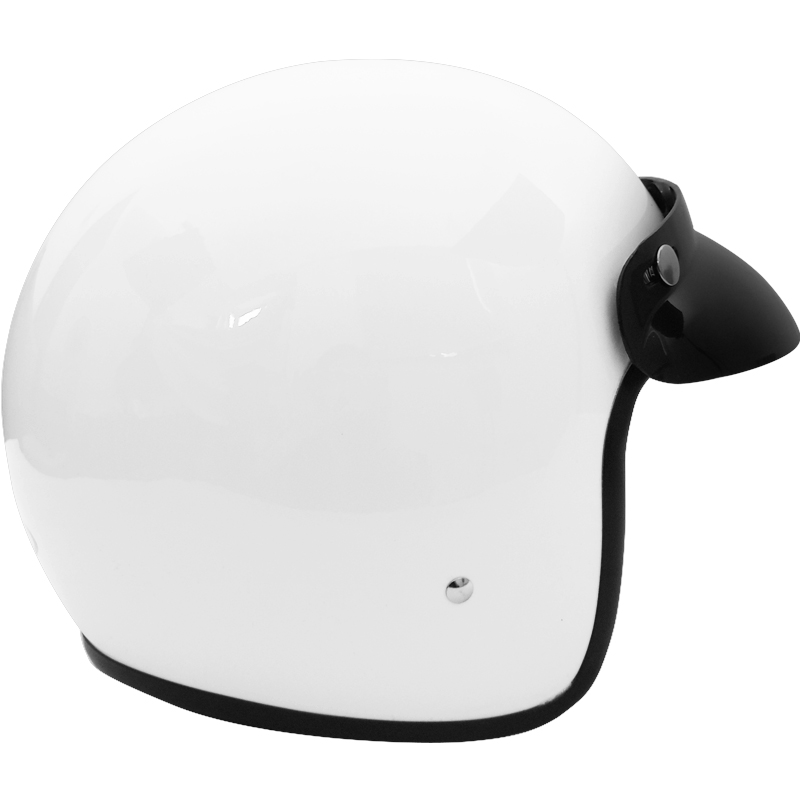 Fibreglass Open Face Helmet Motorbike Motorcycle Scooter Retro MOD ...