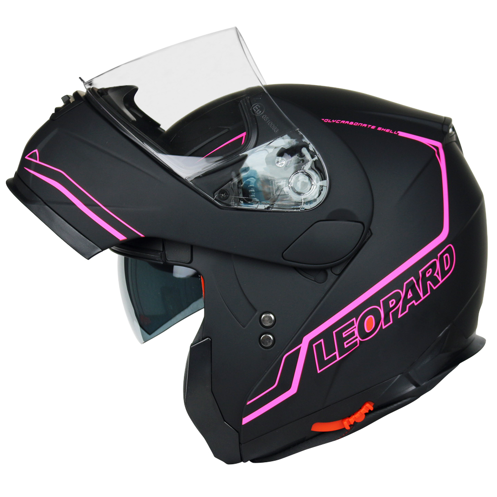 Leopard LEO-838 DVS Modular Flip UP Front Motorbike Motorcycle Helmet ...