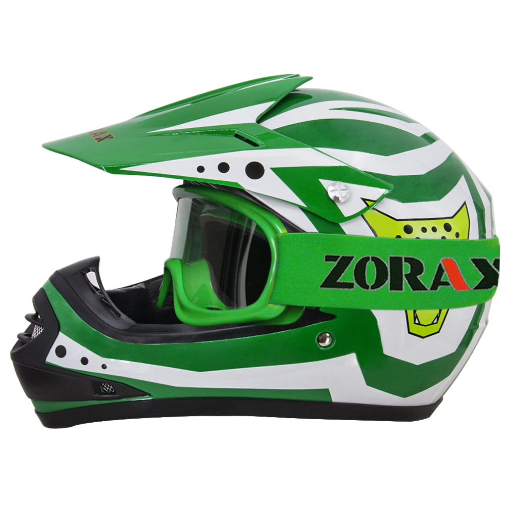 ZORAX Kids Motocross Helmet And Goggles Optional Motorcycle Motorbike ...