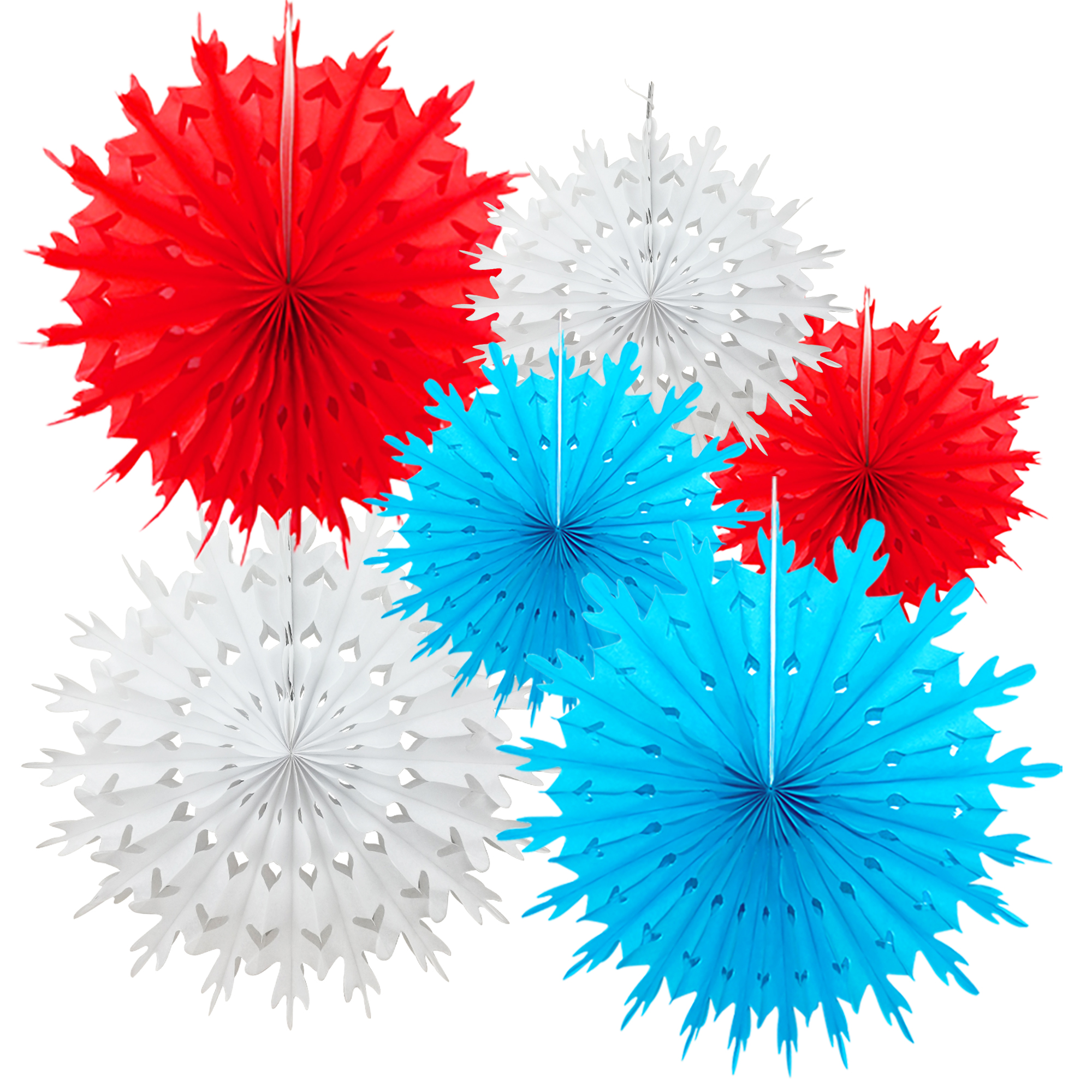 Time to Sparkle 6x Tissue Paper Fan Flowers/ Happy Birthday Bunting ...