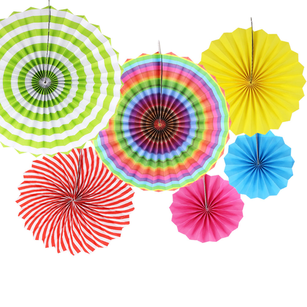 Time to Sparkle 6x Tissue Paper Fan Flowers/ Happy Birthday Bunting ...