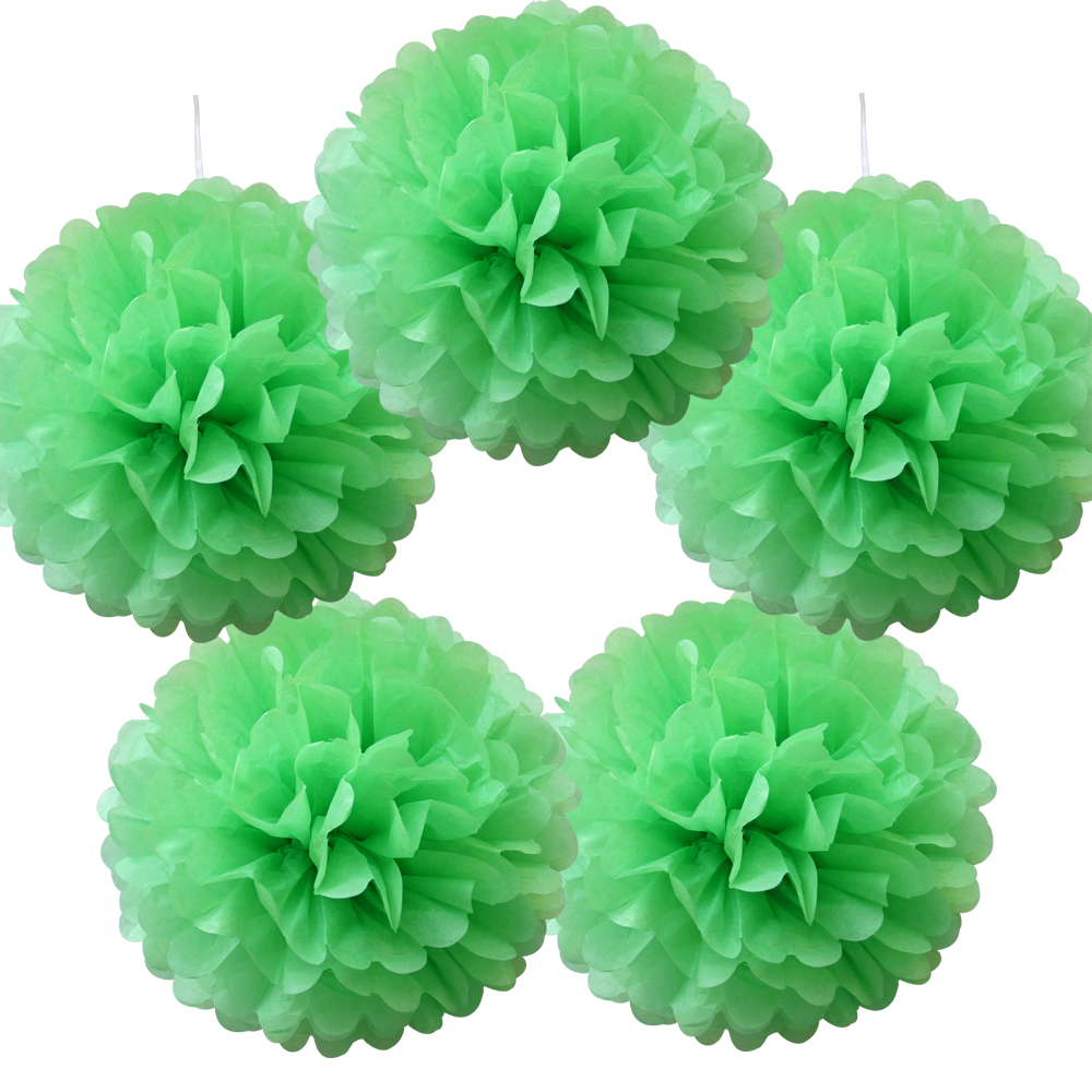 Time to Sparkle 5 Tissue Paper Pom Poms Hanging Flower Ball Fluffy ...